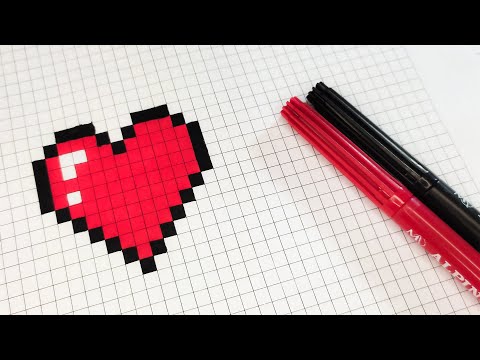 Pixel Art Kalp Nasıl Çizilir ? #pixelart