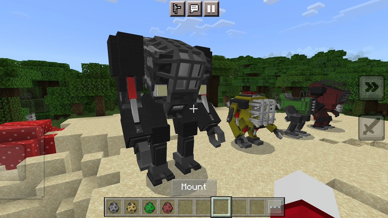 Craftable Mech ADDON in Minecraft Bedrock Edition/MCPE - YouTube