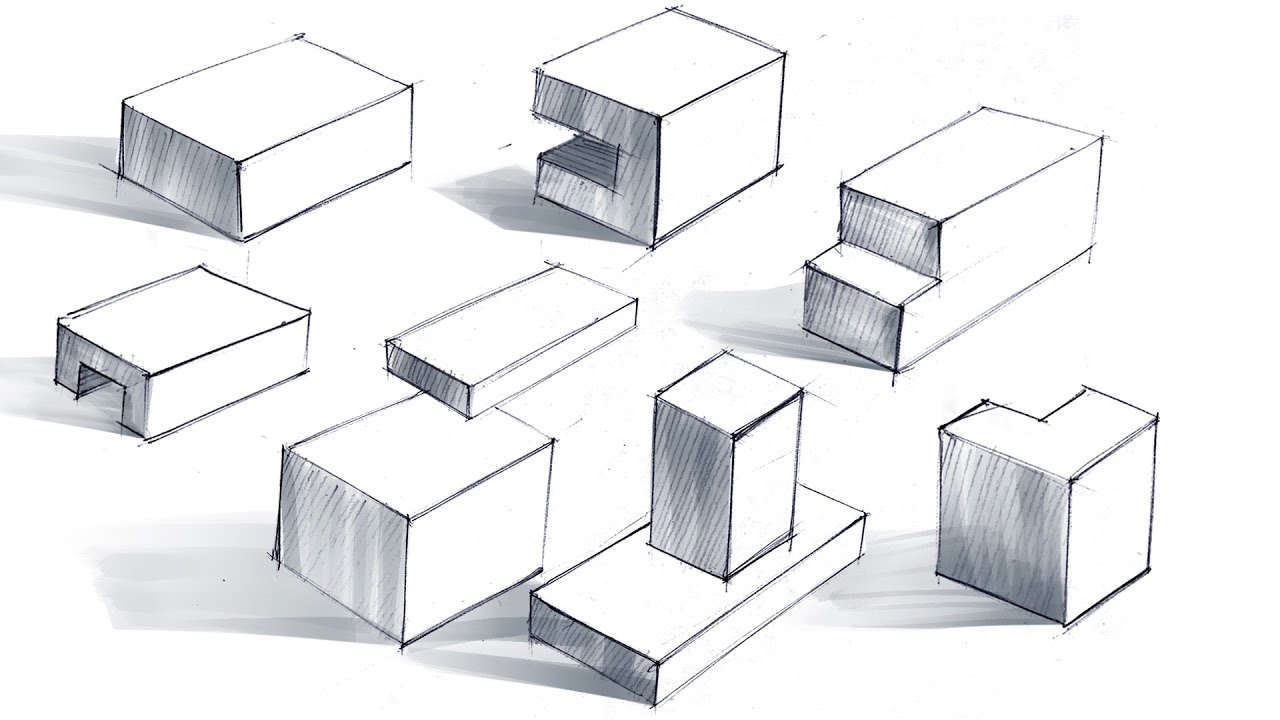 Cube and Cuboid Practice for Precision Product Sketching | Tutorial 2 ...