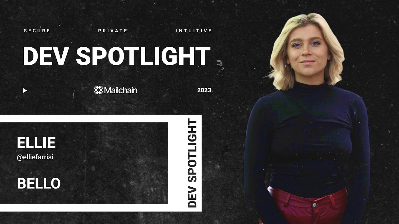 Dev Spotlight | Unleashing Web3 Data for Better Insights with Ellie - Bello - YouTube