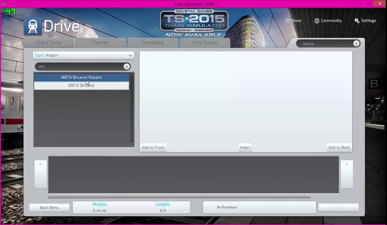 Train Simulator 2015: A look at creating MBTA consist - YouTube