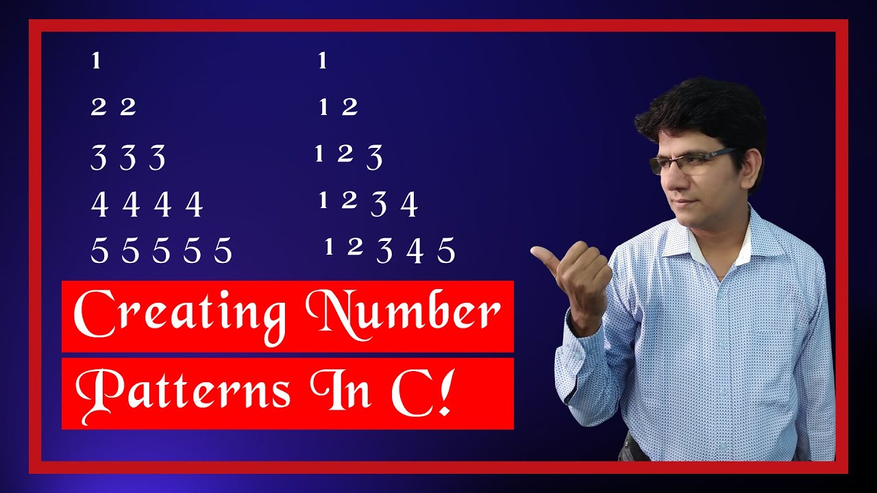Creating Number Pattern In C Language YouTube Creating Number Pattern In C Language YouTube
