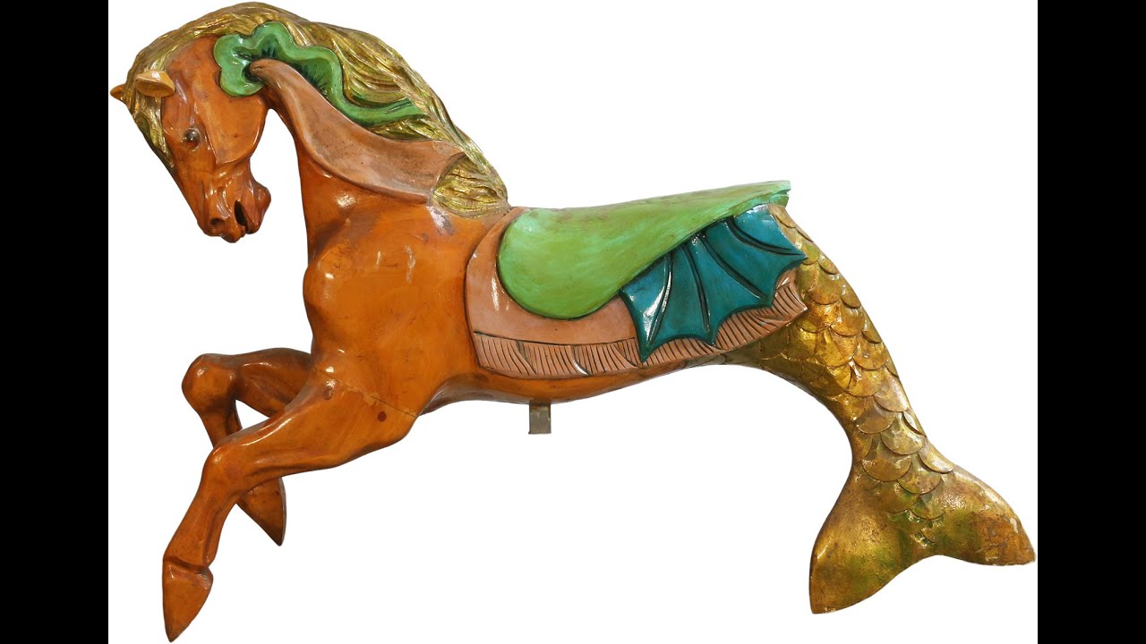 Carved Wooden Merhorse - YouTube