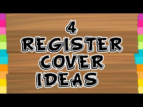 4 Register Cover Decoration ideas | Front Cover Decoration | Creative ...