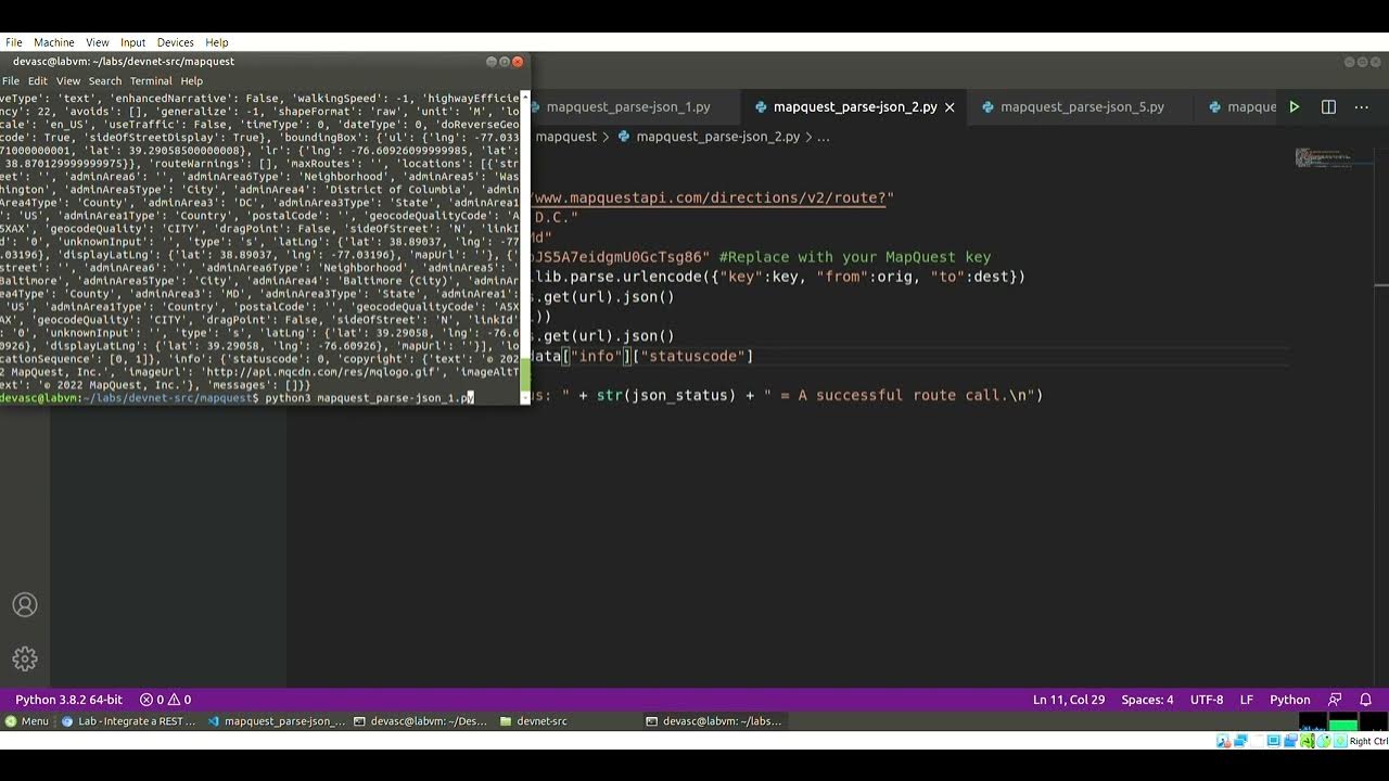 4.9.2 Lab-Integrate a REST API in Python Application ~~ 201851194 UTS - YouTube