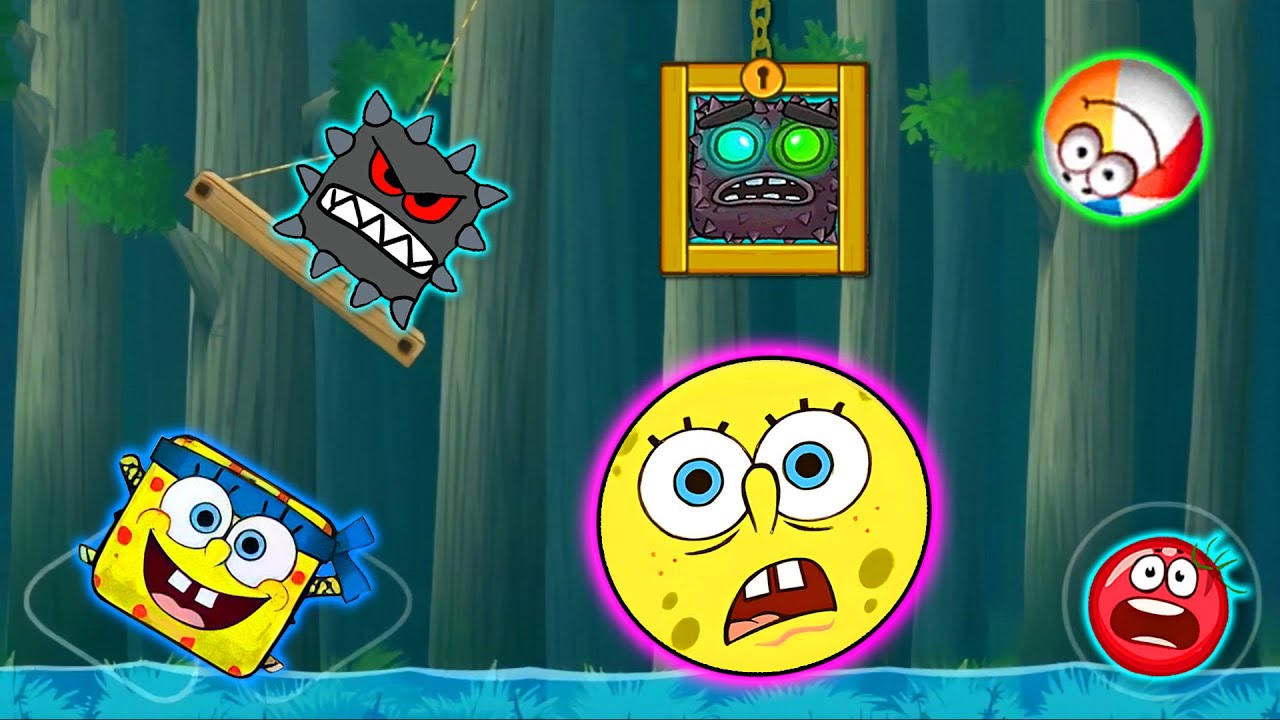 Red Ball 4 Triple Jump mix Caves Vs Forest Vs Hills with Mini Boss Ball ...