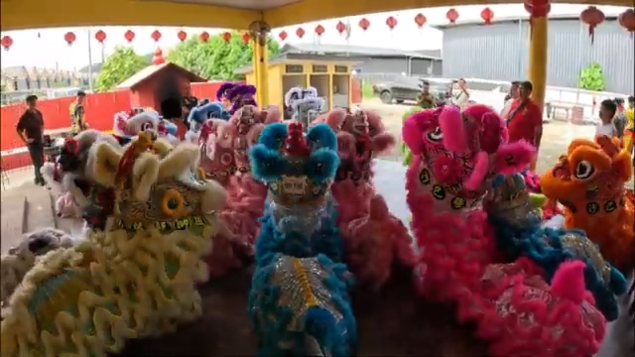 lion dance eye dotting ceremony - YouTube