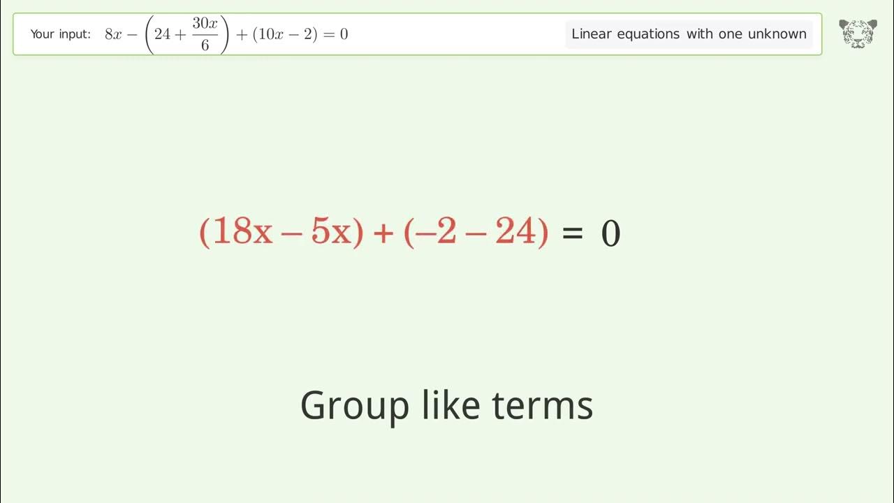 solve-8x-24-30x-6-10x-2-0-linear-equation-video-solution-tiger