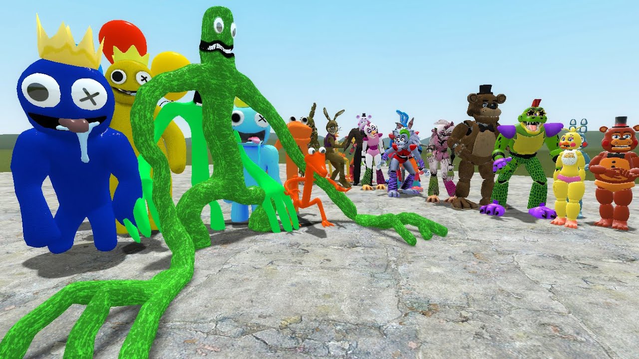 ALL RAINBOW FRIENDS VS ALL FNAF ANIMATRONICS In Garry's Mod! (Five ...