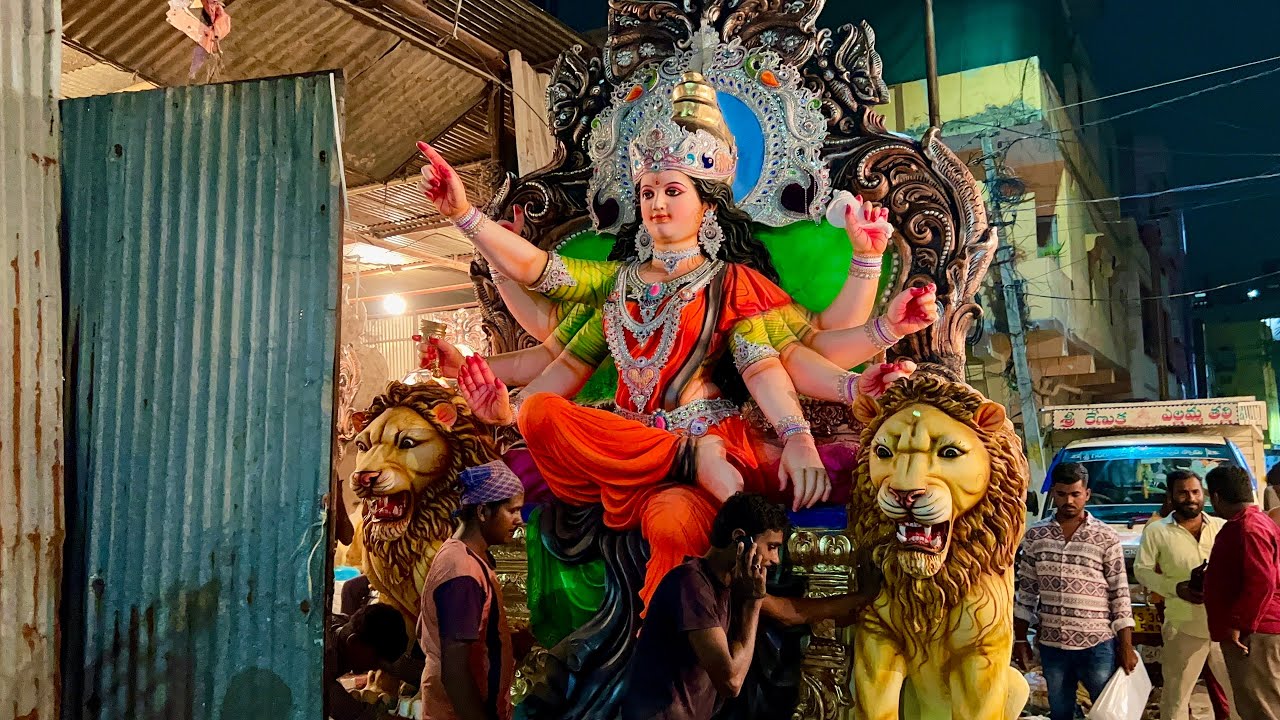 Durga Mata Aagman 2022 Biggest Durga Murti Aagman 2022 Sundar