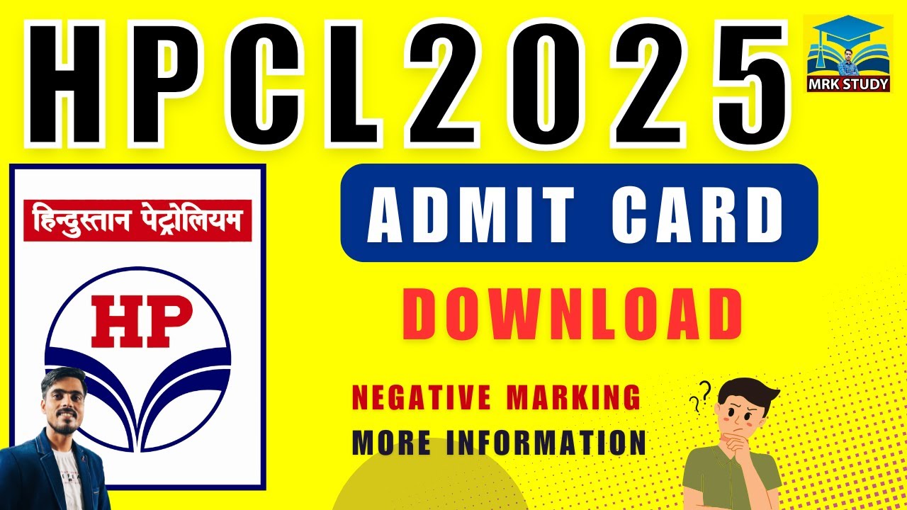 HPCL ADMIT CARD 2025/HPCL BY MRK STUDY - YouTube