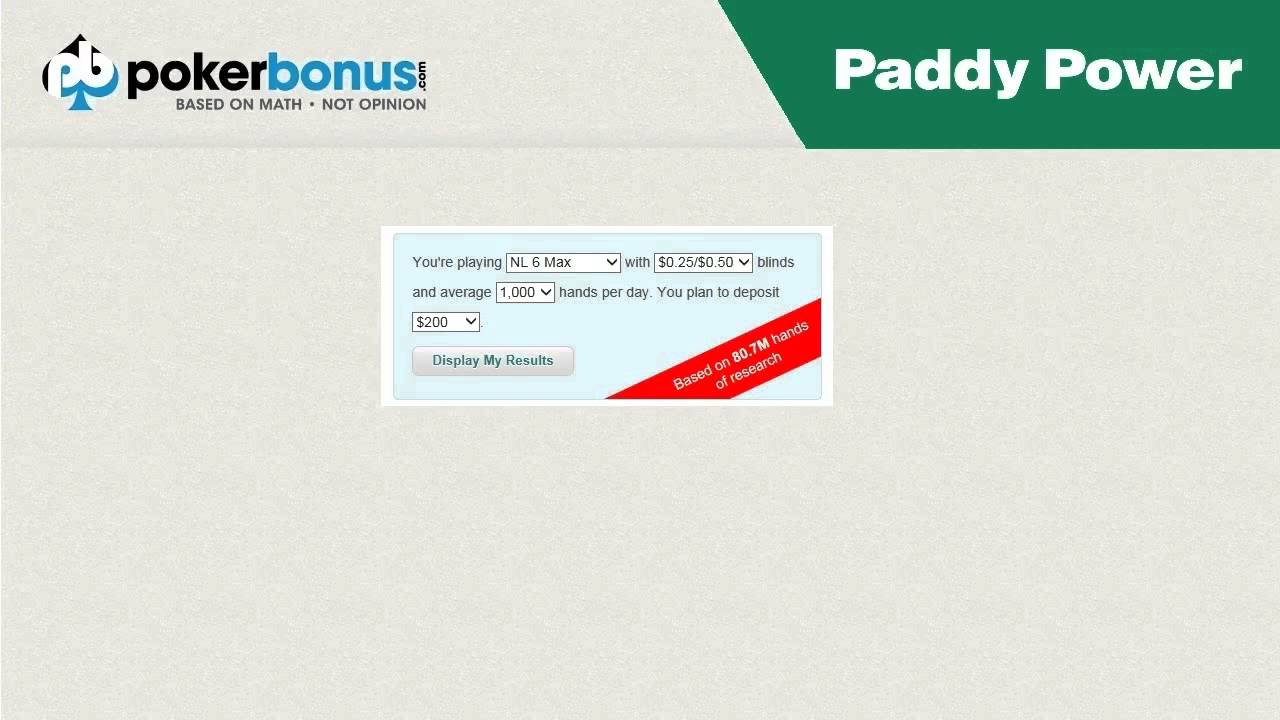 The Paddy Power Poker Deposit Bonus | PokerBonus Rating - YouTube
