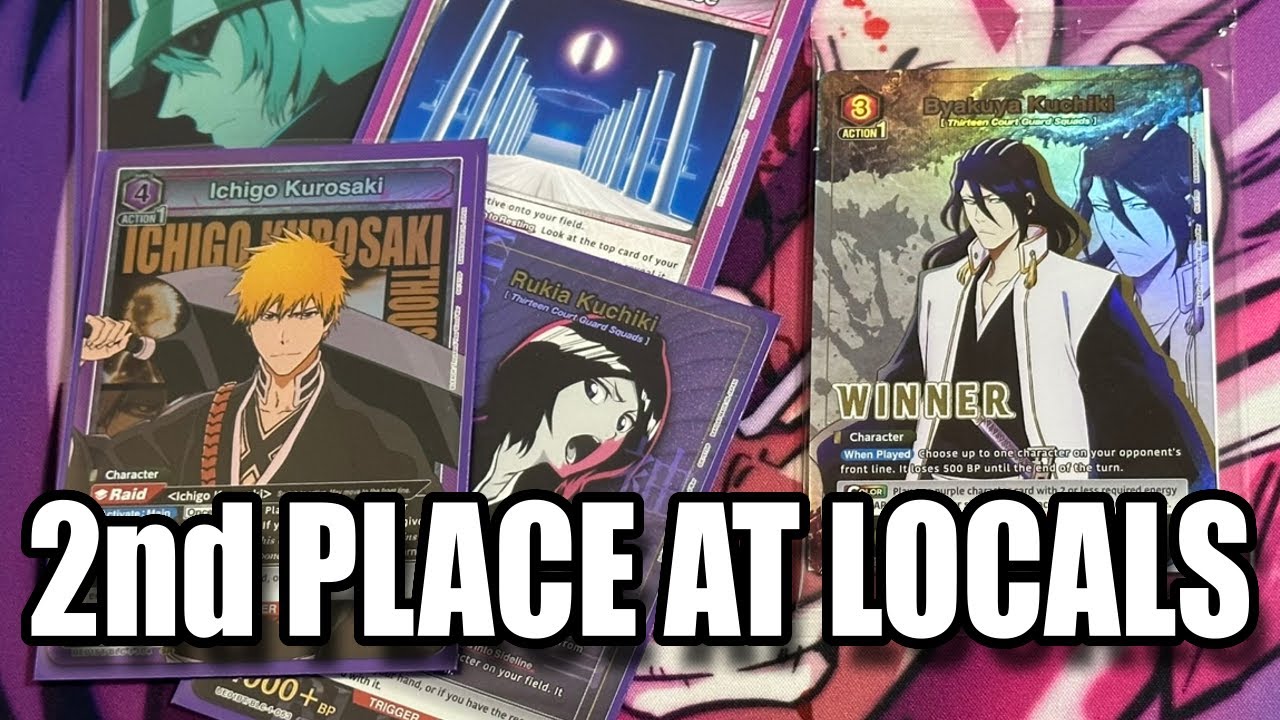 2nd Place At Union Arena Tournament! (Purple Bleach Deck Profile) - YouTube