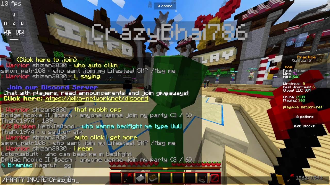 playing in Pika Network with friends (with voice) - YouTube