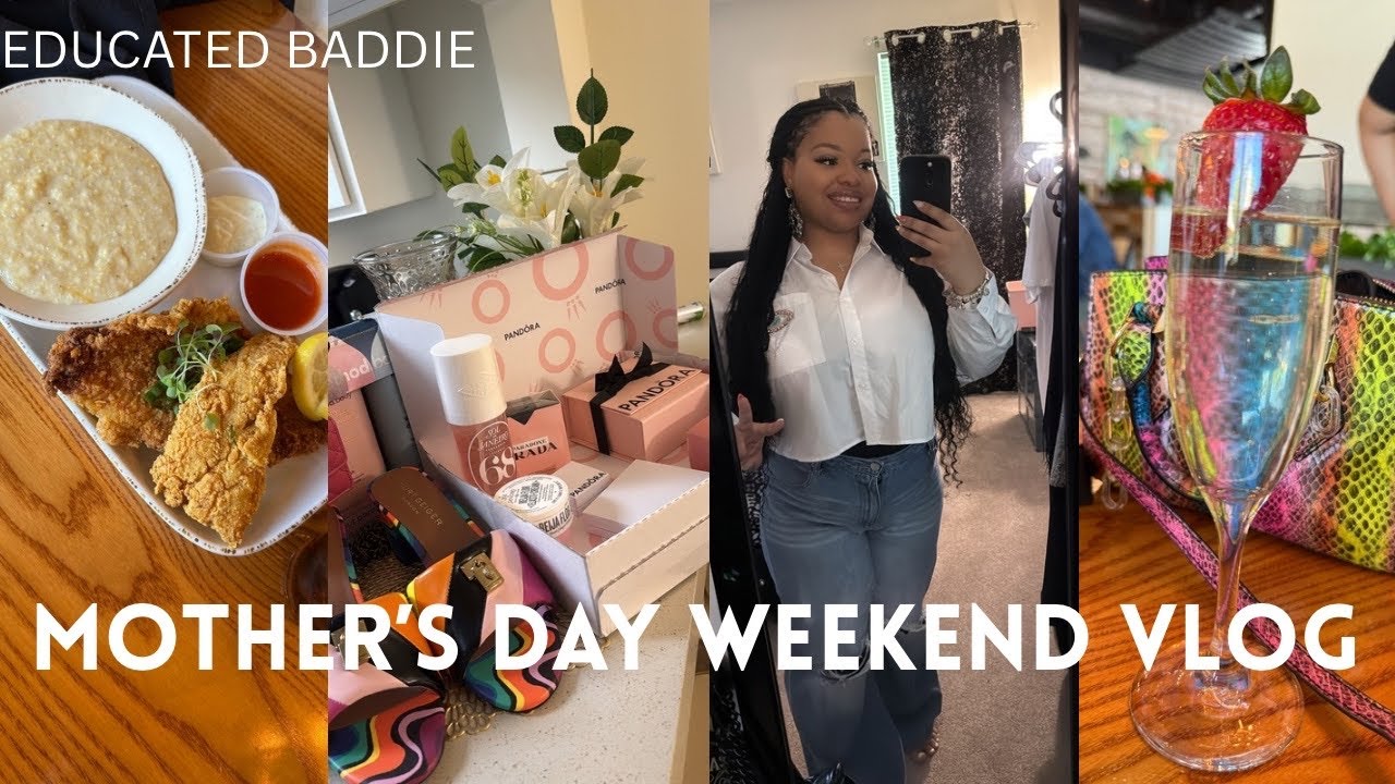 VLOG: MOTHERS DAY CELEBRATION💐 | Brunch , Gifts +More | EDUCATED BADDIE ...