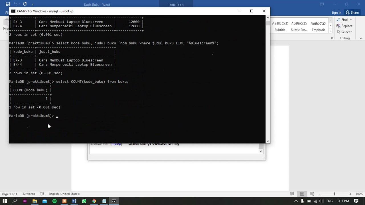 Basis Data Pertemuan 9 : Materi 9 - Fungsi Agregasi - YouTube