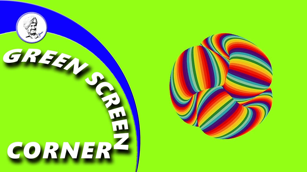 Graphical Design Green Screen Corner 012 Template Animation Background ...