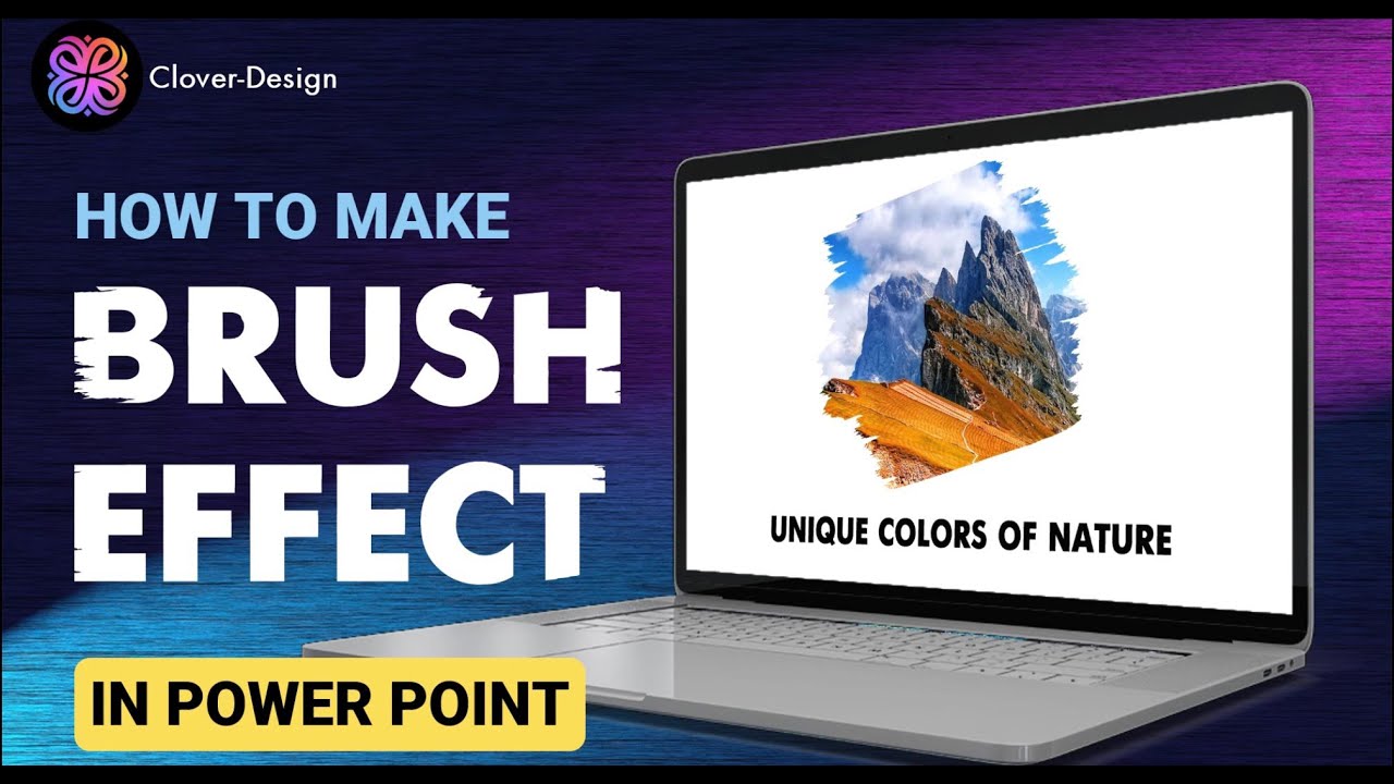 Brush effect in power point - YouTube