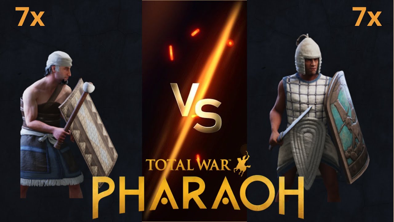 Can 7 Shasu Warriors Beat 7 Upper Egypt Swordsmen in Total War: Pharaoh ...