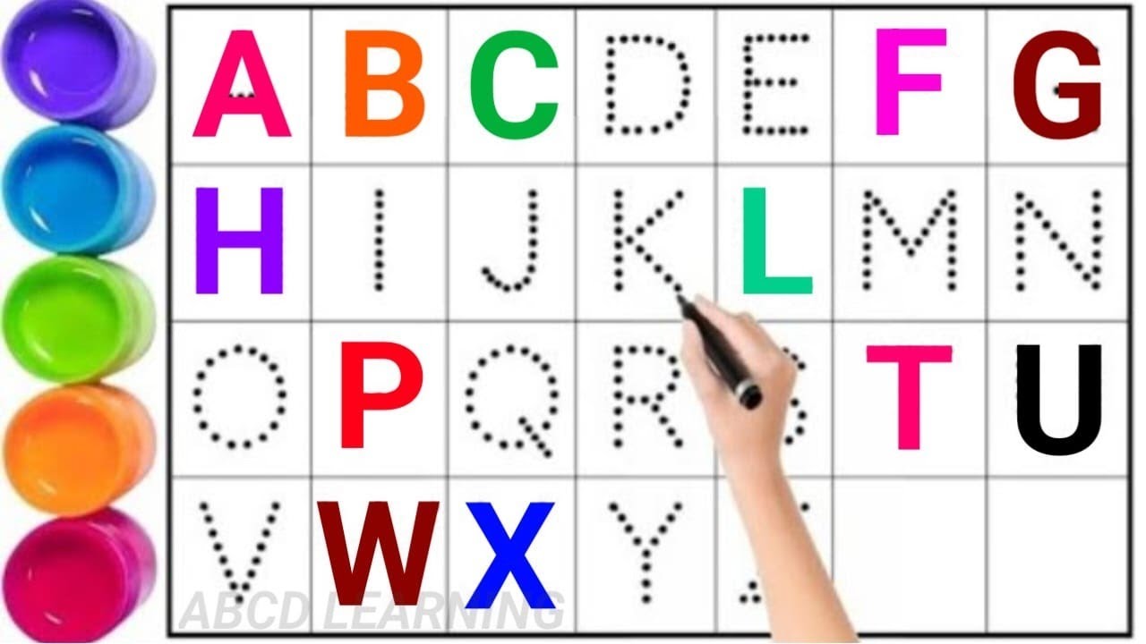 ABC for kids |Alphabet writing for kids |A to Z |write the alphabet ...