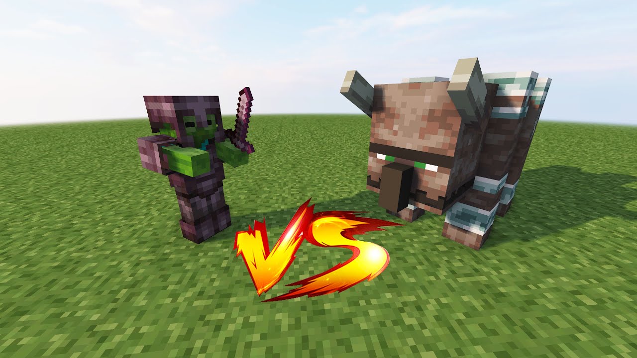 Netherite Zombie vs Ravager in Minecraft - YouTube