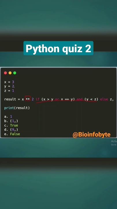 Python quiz 2 - YouTube