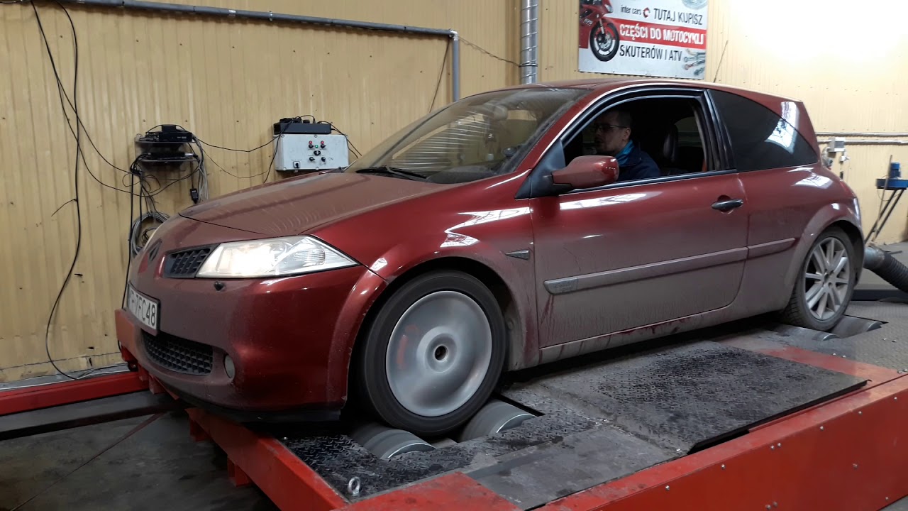 CHIP TUNING KRAKÓW RENAULT MEGANE II 1.9 DCI 130 KM STAGE 1 DYNORUN ...