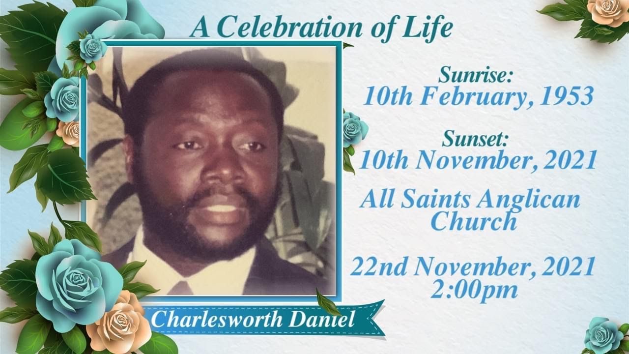 Funeral Service for Charlesworth "Paddy" Daniel - YouTube