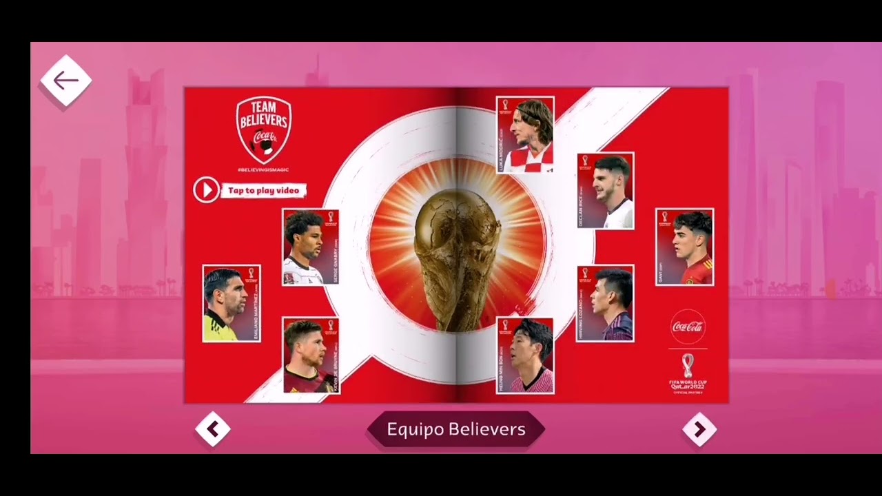 Llenando álbum virtual mundial Qatar 2022. (parte 2) - YouTube