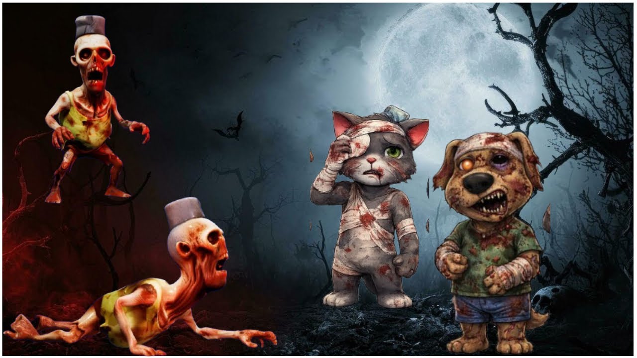 TOM ANGELA TERKENA VIRUS ZOMBIE HAMOOD HABIBIE - MY TALKING TOM FRIEND ...