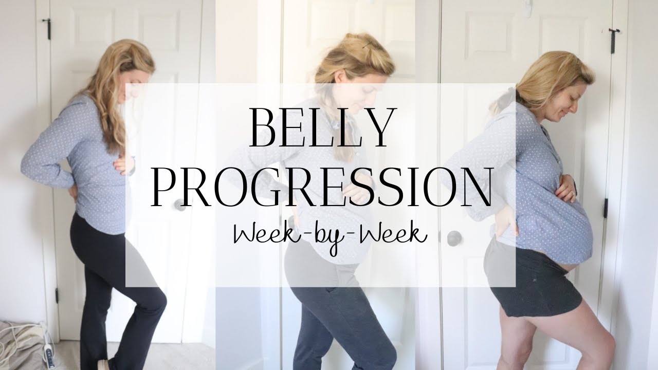 Growing a Baby in 1 Minute | Pregnant Belly Progression Week by Week ...