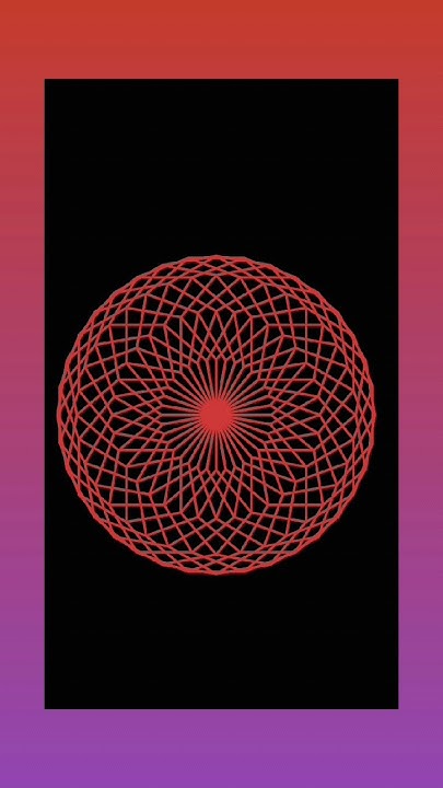 SPIROGRAPH Nonagon | Python Turtle Graphics #shorts #python #turtle #graphics #spirograph # ...