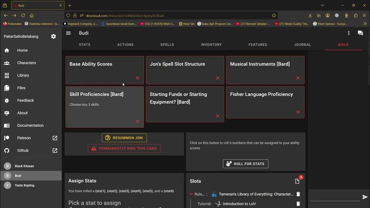 Tutorial DiceCloud untuk Character Sheet DnD - YouTube