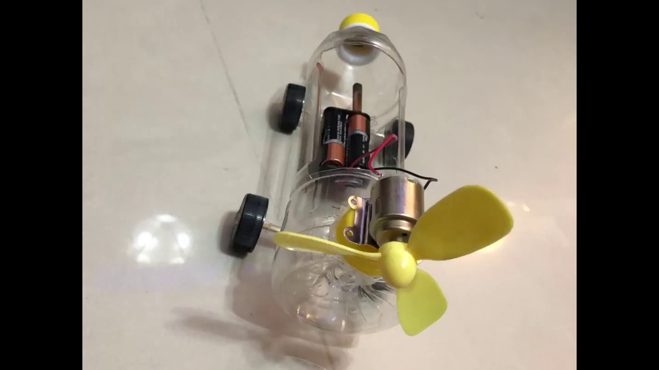 Super Easy DIY Science Project for Kids- Plastic Bottle Fan Powered Car ...