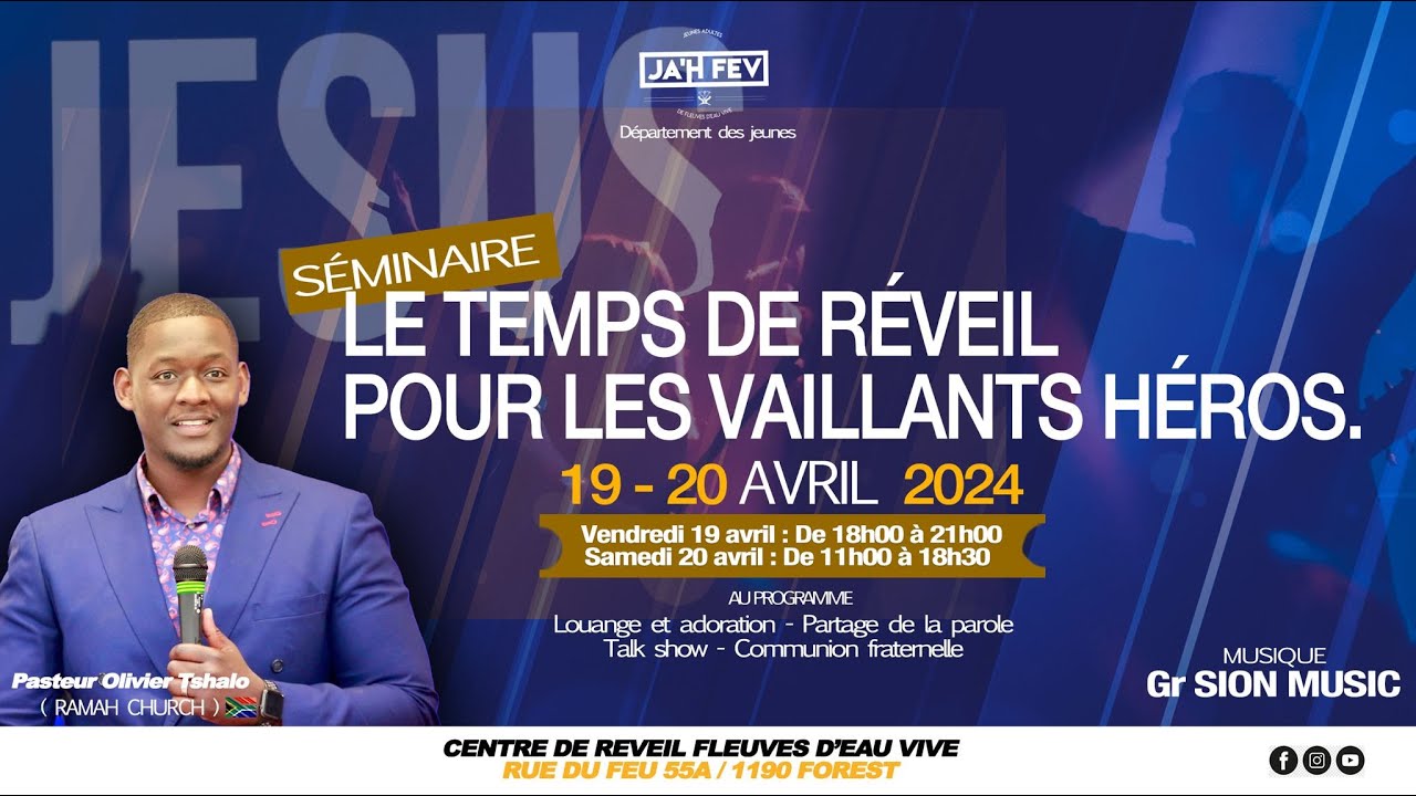 Le temps de réveil pour les vaillants héros - Pasteur Olivier Tshalo ...