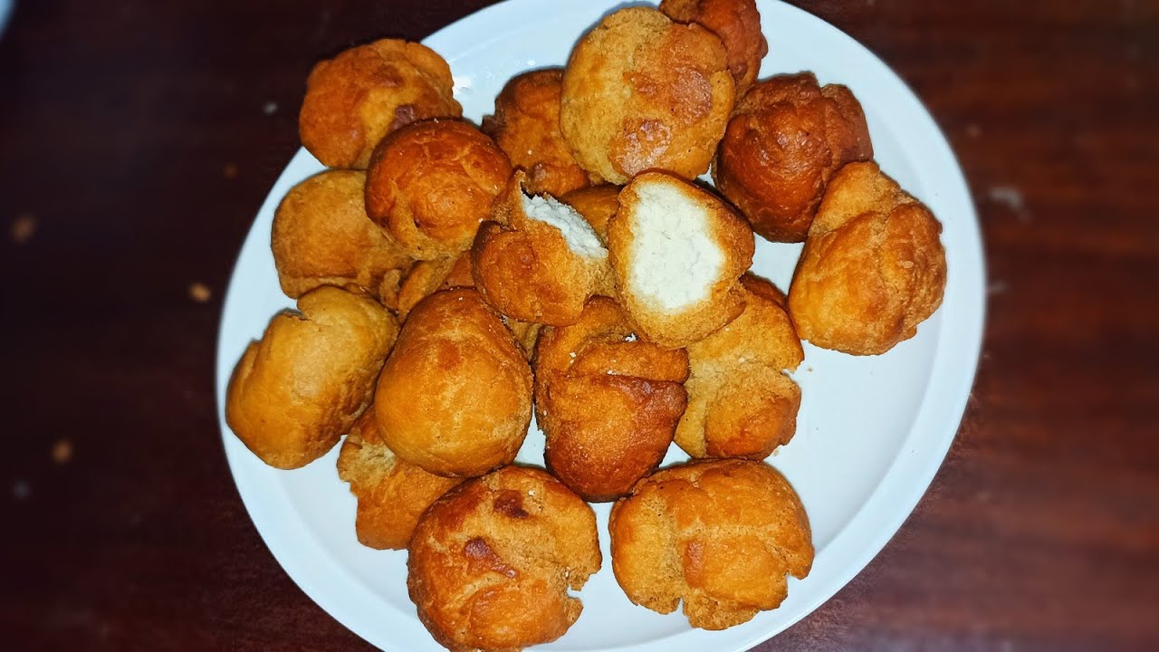 HOW TO MAKE HALF CAKE with only 4 ingredients (Crunchy kangumu recipe ...
