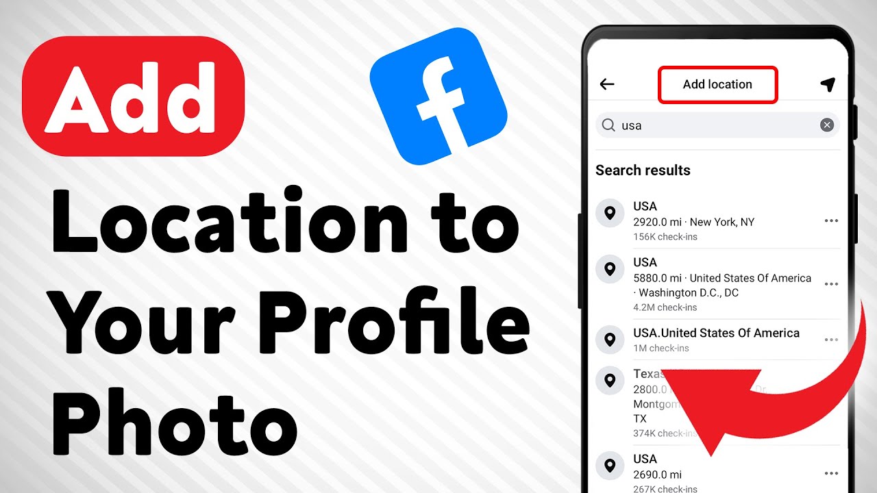 How to Add Location to Your Facebook Profile Photo (Updated) - YouTube