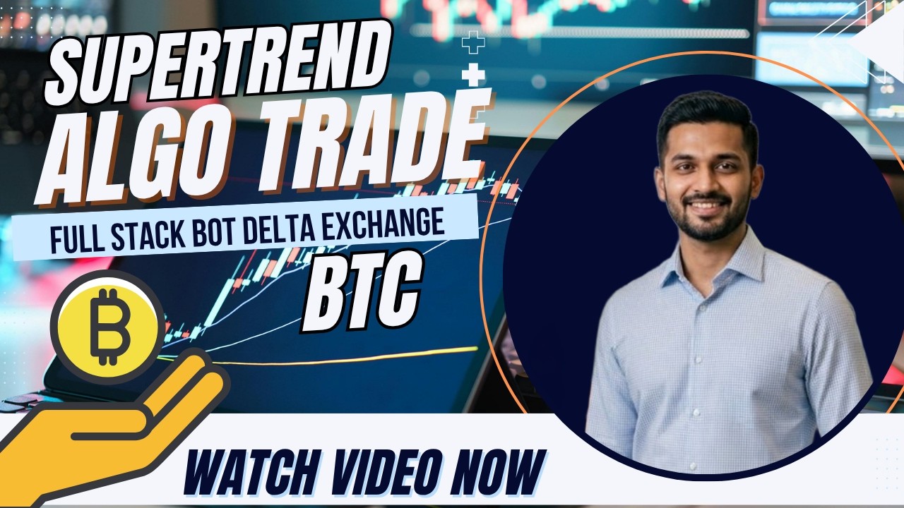 Live Demo Supertrend Algo trade Full stack bot Delta exchange BTC - YouTube