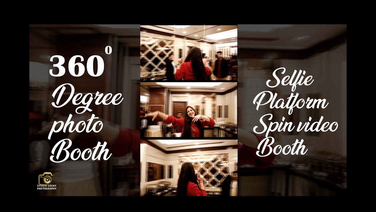 360 degree photo Booth Selfie Platform Spin video Booth Rotating Stand ...