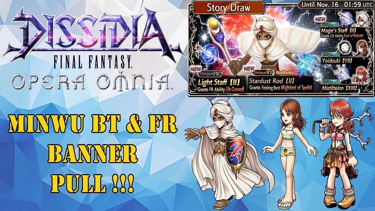 [DFFOO GLOBAL] Minwu BT & FR Banner Pull. The GLORY of WHITE MAGE is back !!! - YouTube