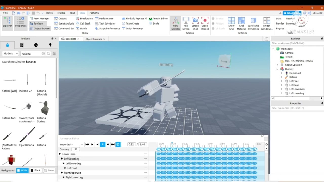 Sword idle (Roblox animation) - YouTube