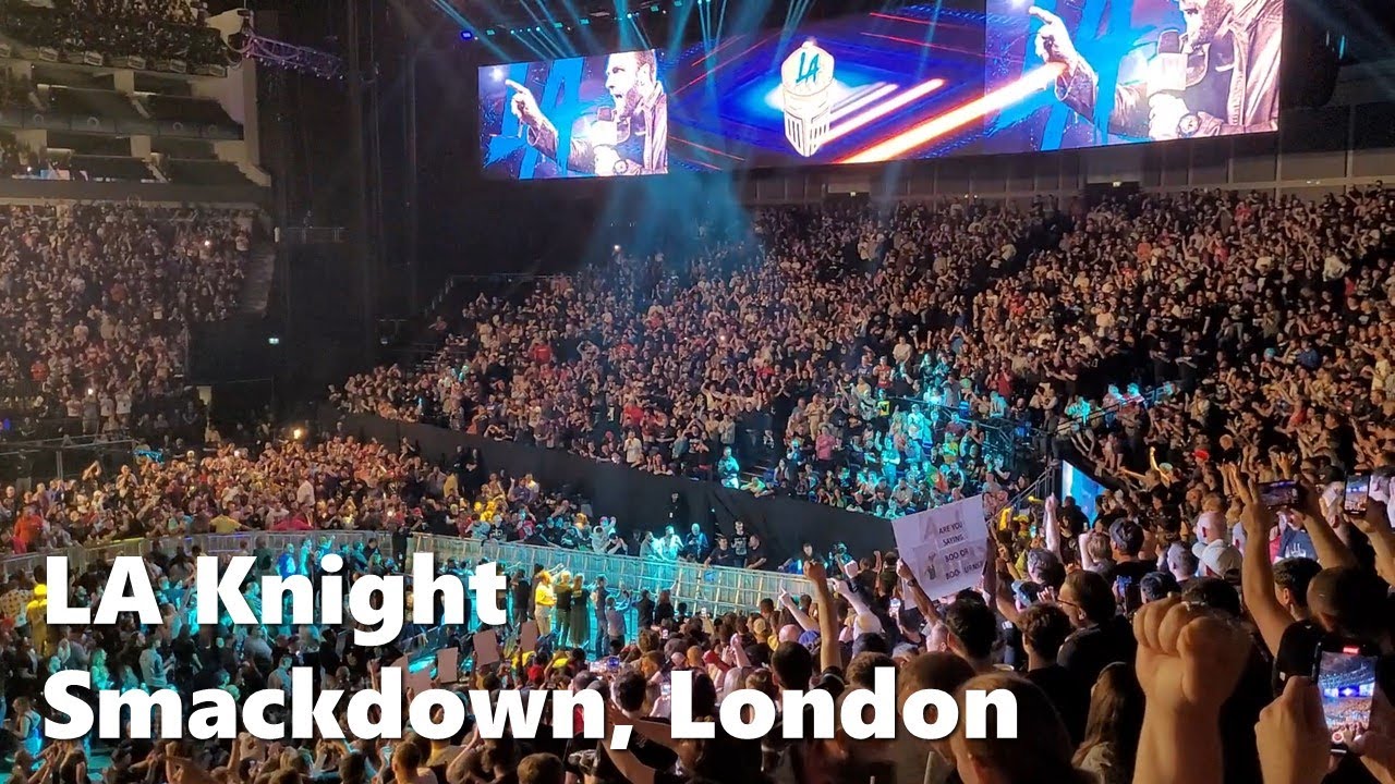 LA Knight Entrance LIVE | Smackdown at the O2, London - YouTube