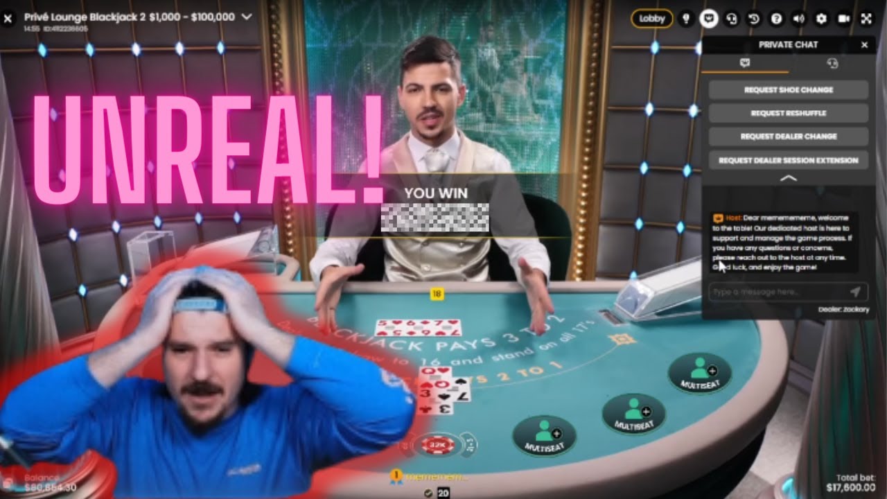 MY BLACKJACK LUCK IS UNREAL! (Blackjack Session) - YouTube