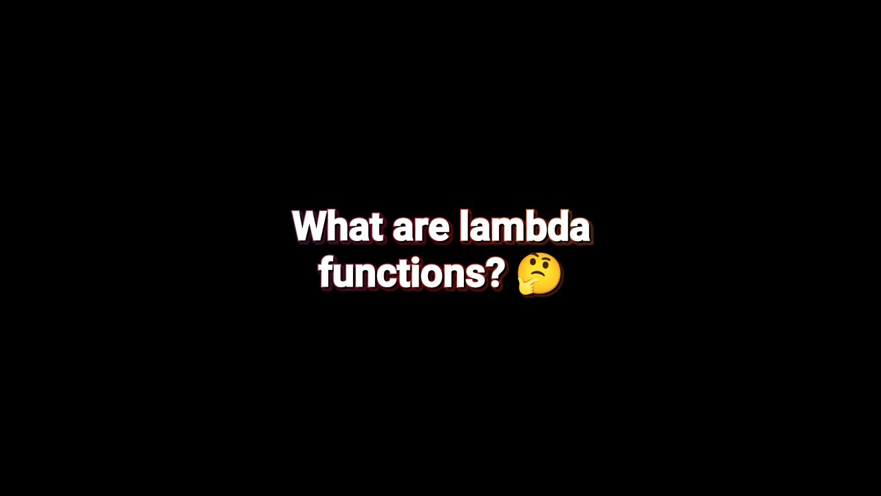 Lambda Functions Codewithdakshi Youtube 8146
