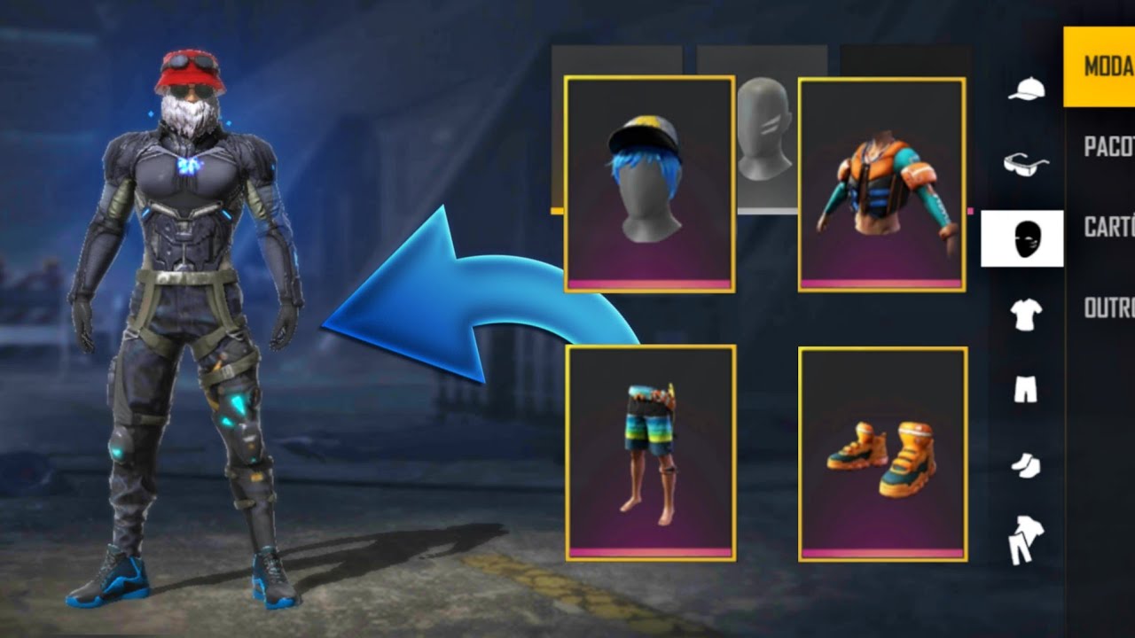 LINK DIRETO! TEXTURA DA SKIN DO TWO9 NO PACOTE SALVA-BOOYAH GRÁTIS ...