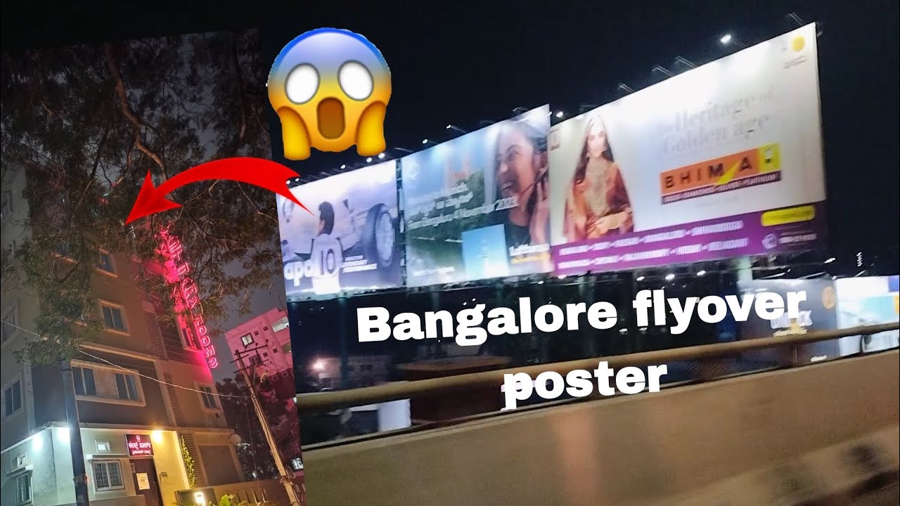 Bangalore flyover poster ,😲#bangalore #the0dathero. - YouTube