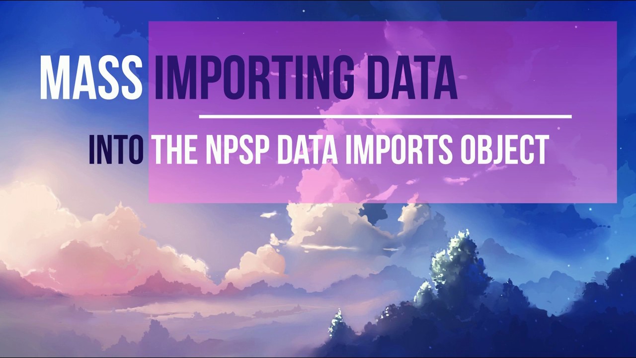 Salesforce NPSP - Mass Importing Into The Nonprofit Success Pack - Part ...