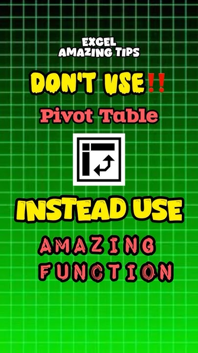 Don't Use Pivot table in Excel‼️Instead Use Amazing Function #excel #exceltricks #exceltips # ...