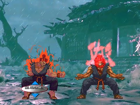 Mugen - SF3 Gouki/Akuma vs SFV Gouki/Akuma - YouTube