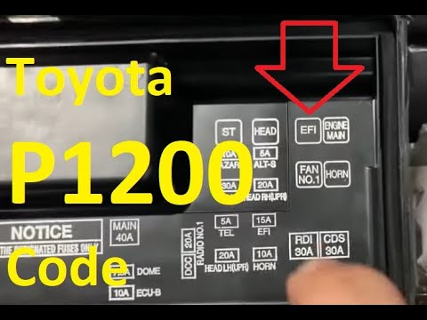 Causes and Fixes Toyota P1200 Code: Fuel Pump Relay/ECU Circuit ...